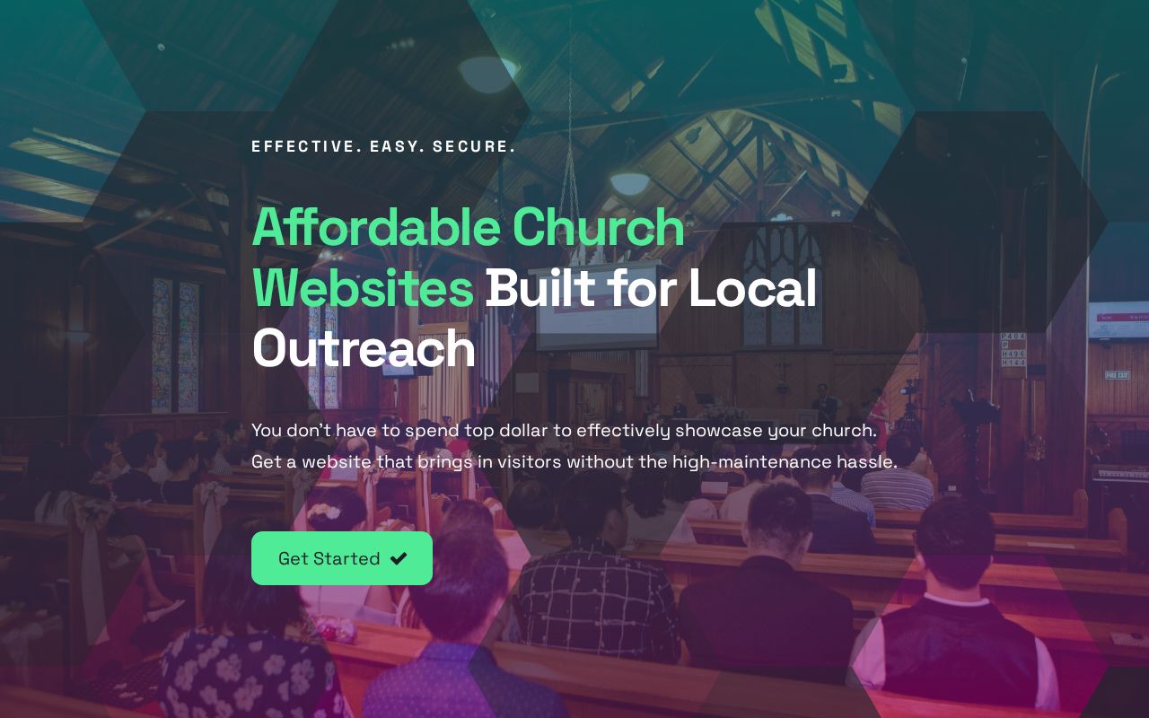 Affordable Church Websites | Easy. Effective. Secure.